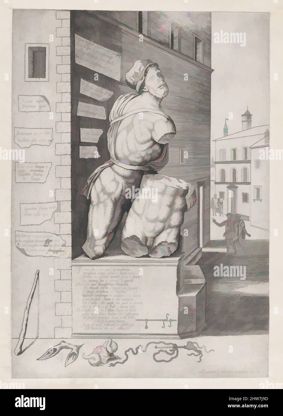 Art inspired by Speculum Romanae Magnificentiae: Statue of Pasquin in ...