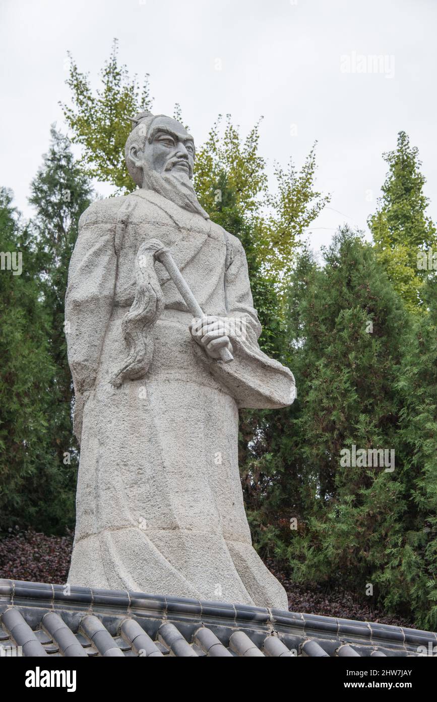 SHAANXI, CHINA - Statue of Zhang Sanfeng at Jintai Temple, Baoji ...