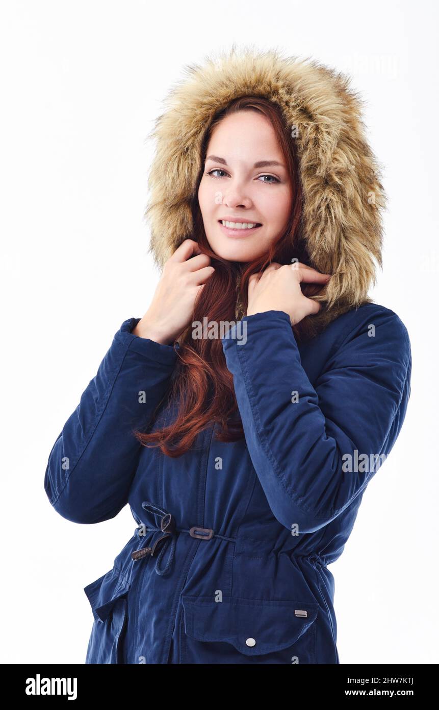 Get out your winter gear. Studio portrait of a young wearing a winter ...
