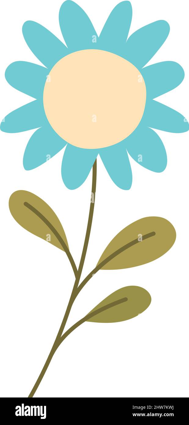 blue flower design Stock Vector Image & Art - Alamy