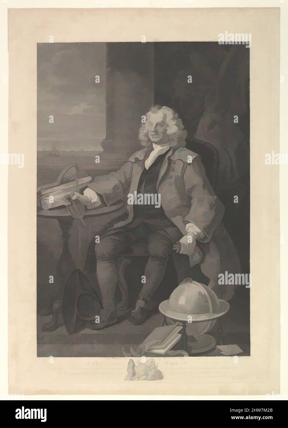 Art inspired by Captain Thomas Coram, December 1, 1796, Stipple ...