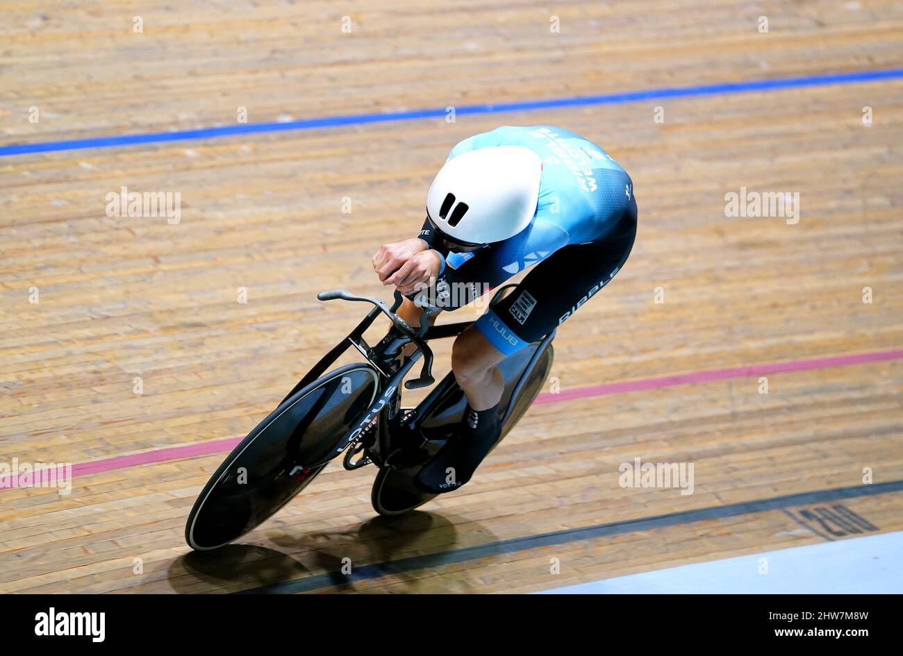 Charlie Tanfield in action during day two of the HSBC UK National Track ...