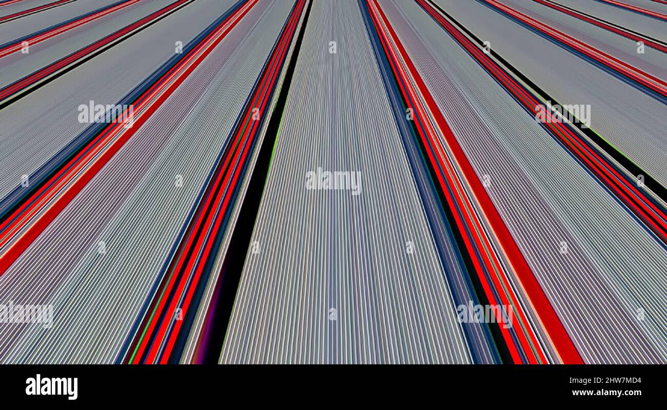 Gray textured lines with red and tone edges running along Stock Photo ...