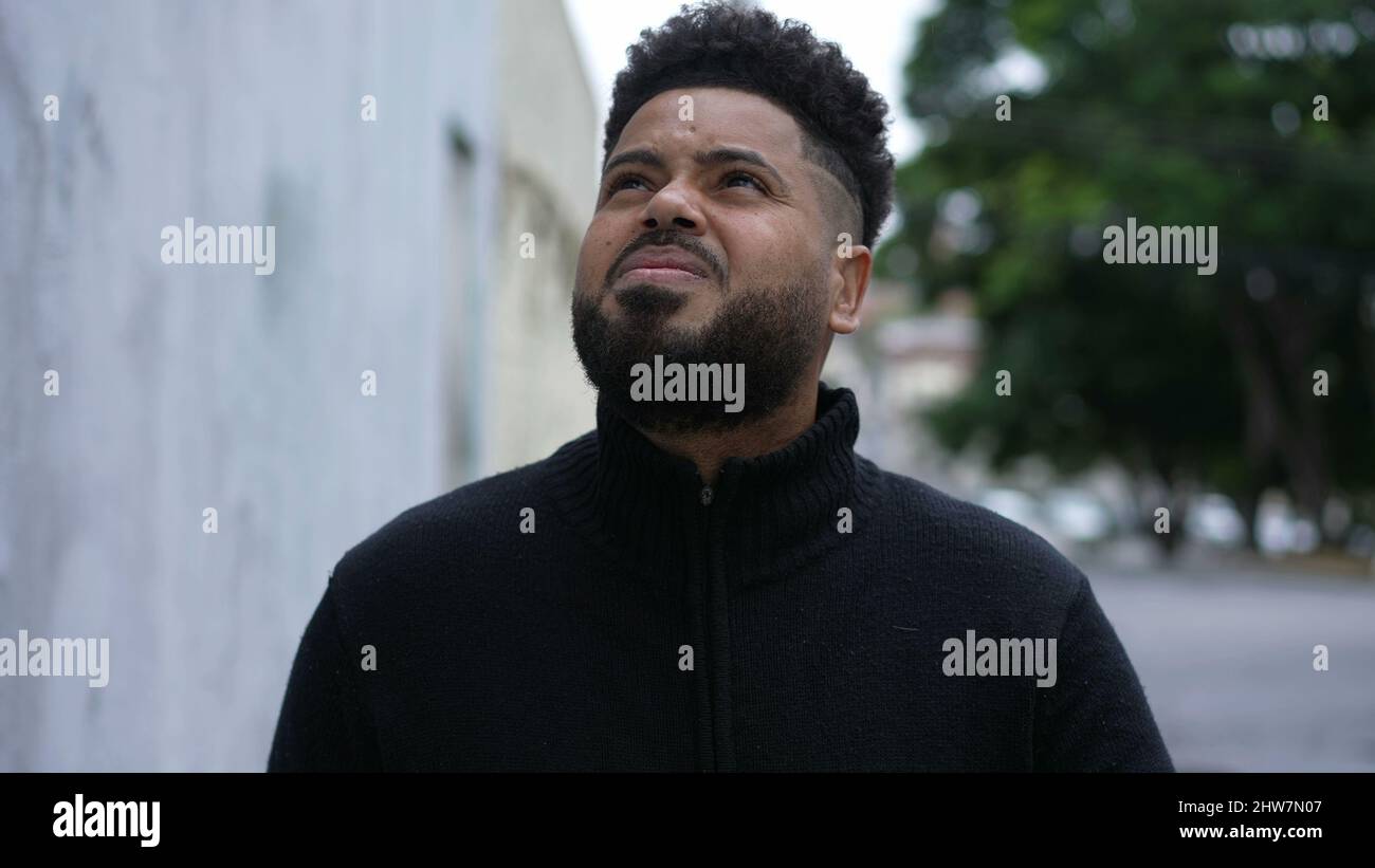 Brazilian black man walking hi-res stock photography and images - Alamy