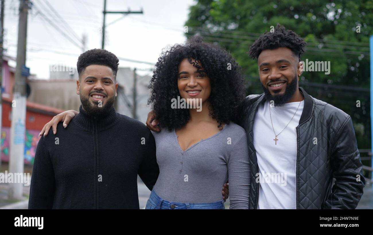 A group of Brazilian friends portraits smiling Stock Photo - Alamy