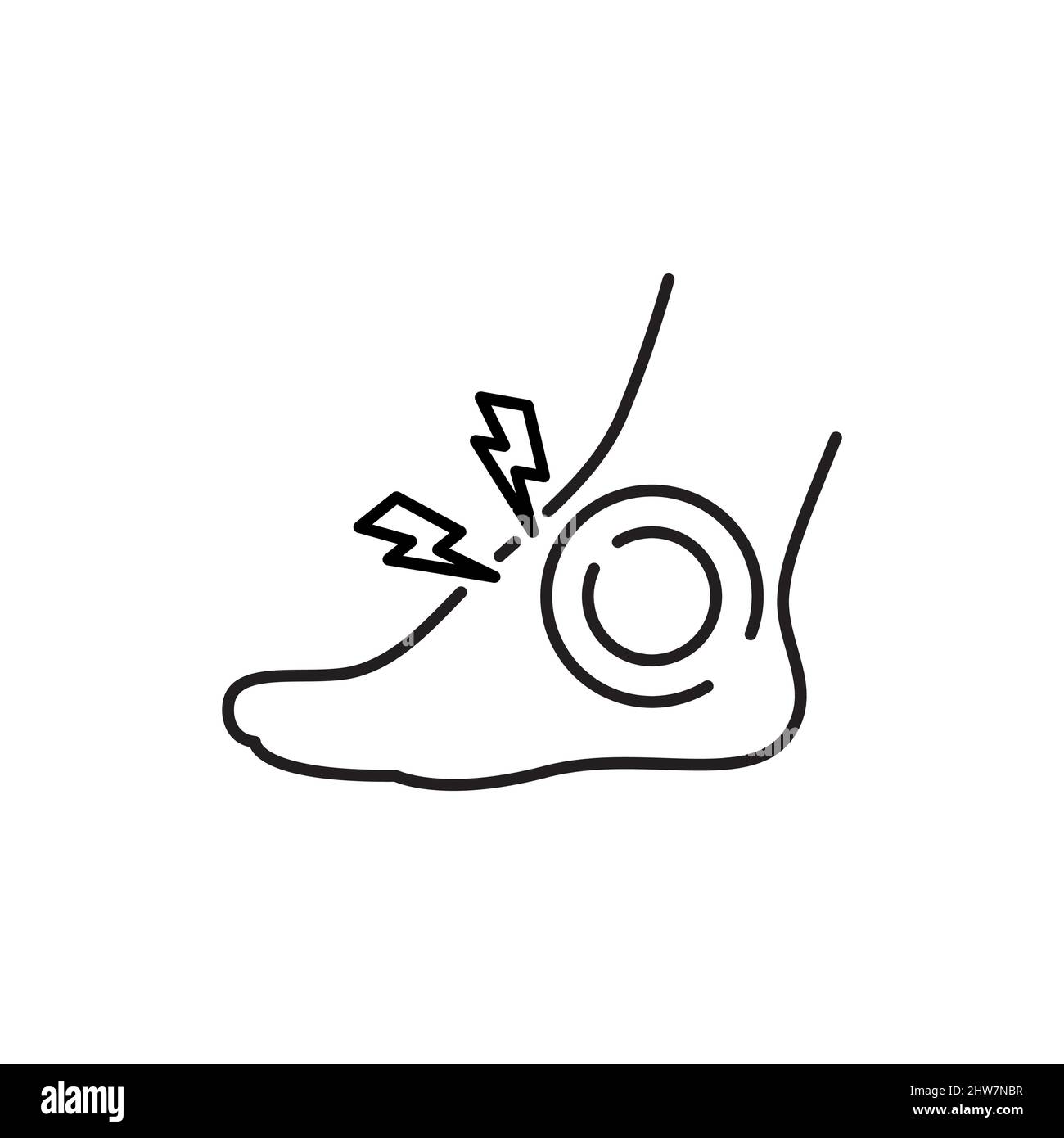 Leg sprain color line icon. Rheumatology. Pictogram for web page ...