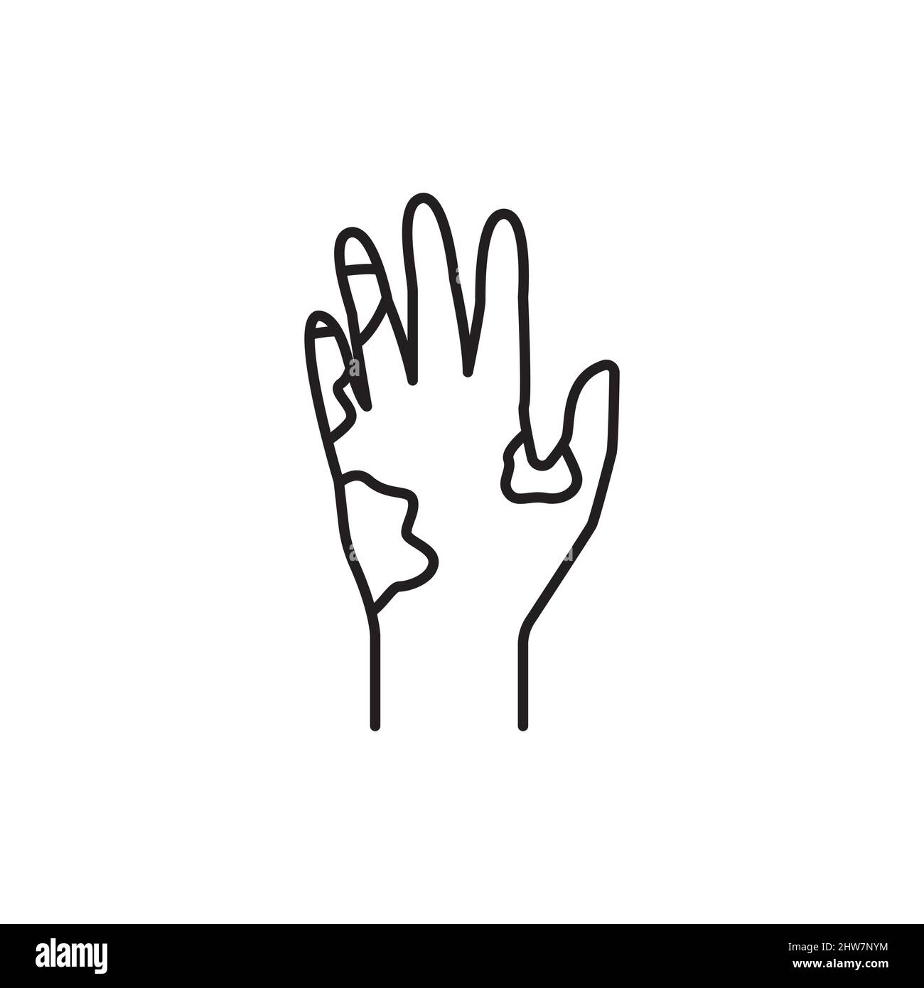 Scleroderma color line icon. Pictogram for web page, mobile app, promo ...