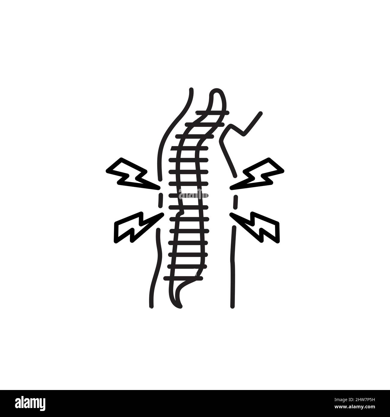 Spine drawing curvature hi-res stock photography and images - Alamy