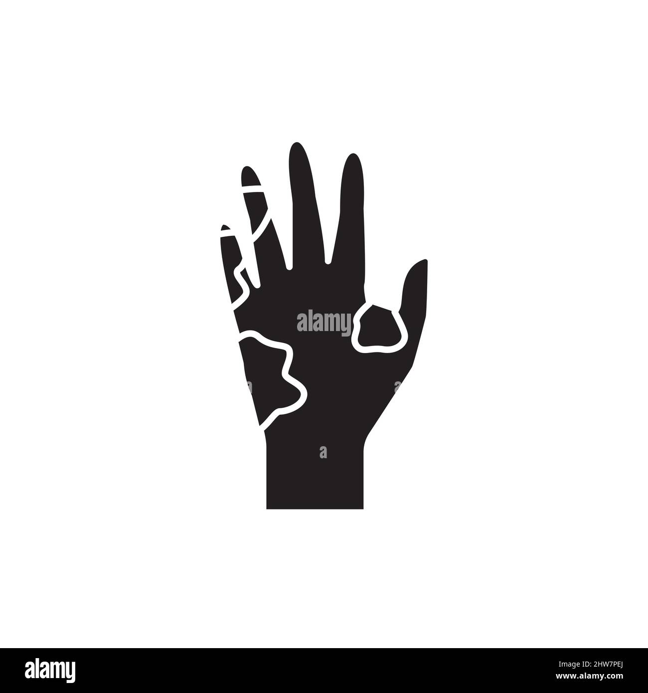 Scleroderma color line icon. Pictogram for web page, mobile app, promo ...