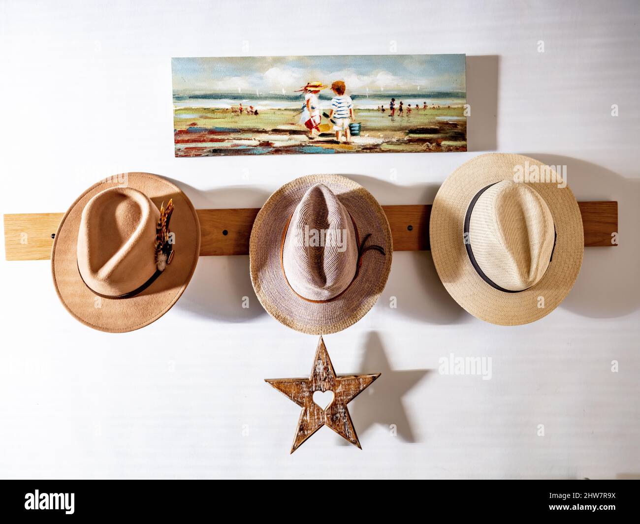 Hanging hat rail hi-res stock photography and images - Alamy