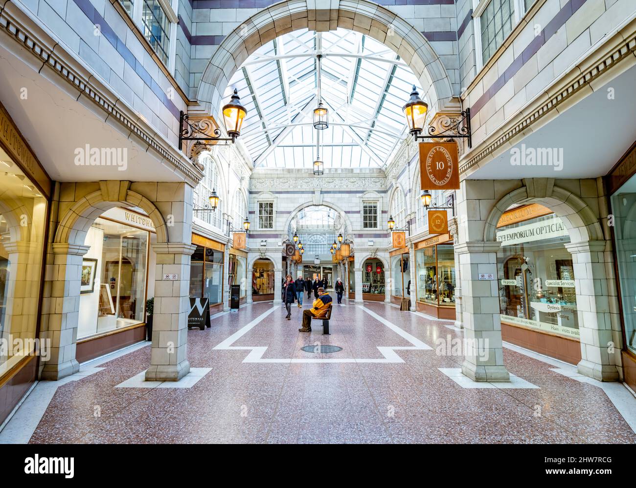 Grosvenor Shopping Centre in the centre of Chester, capital City of ...