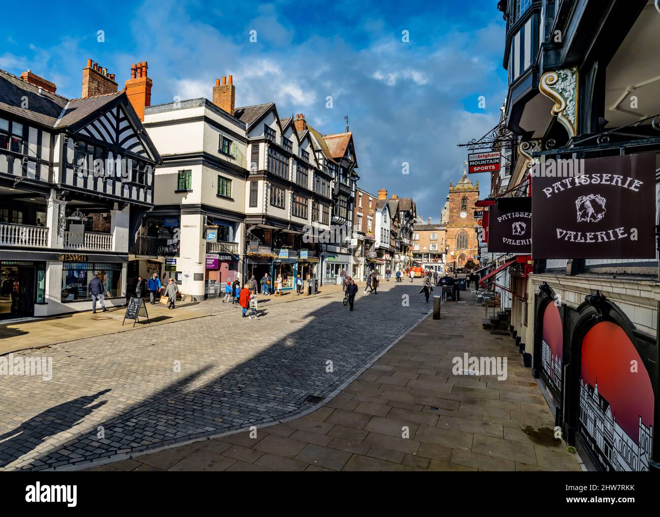 Bridge Street, in the centre of Chester, capital City of Cheshire ...
