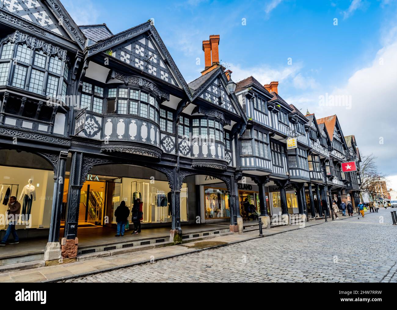 Northgate Street, in the centre of Chester, capital City of Cheshire ...