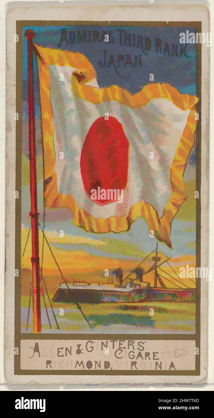 Art inspired by Admiral Third Rank, Japan, from the Naval Flags series ...