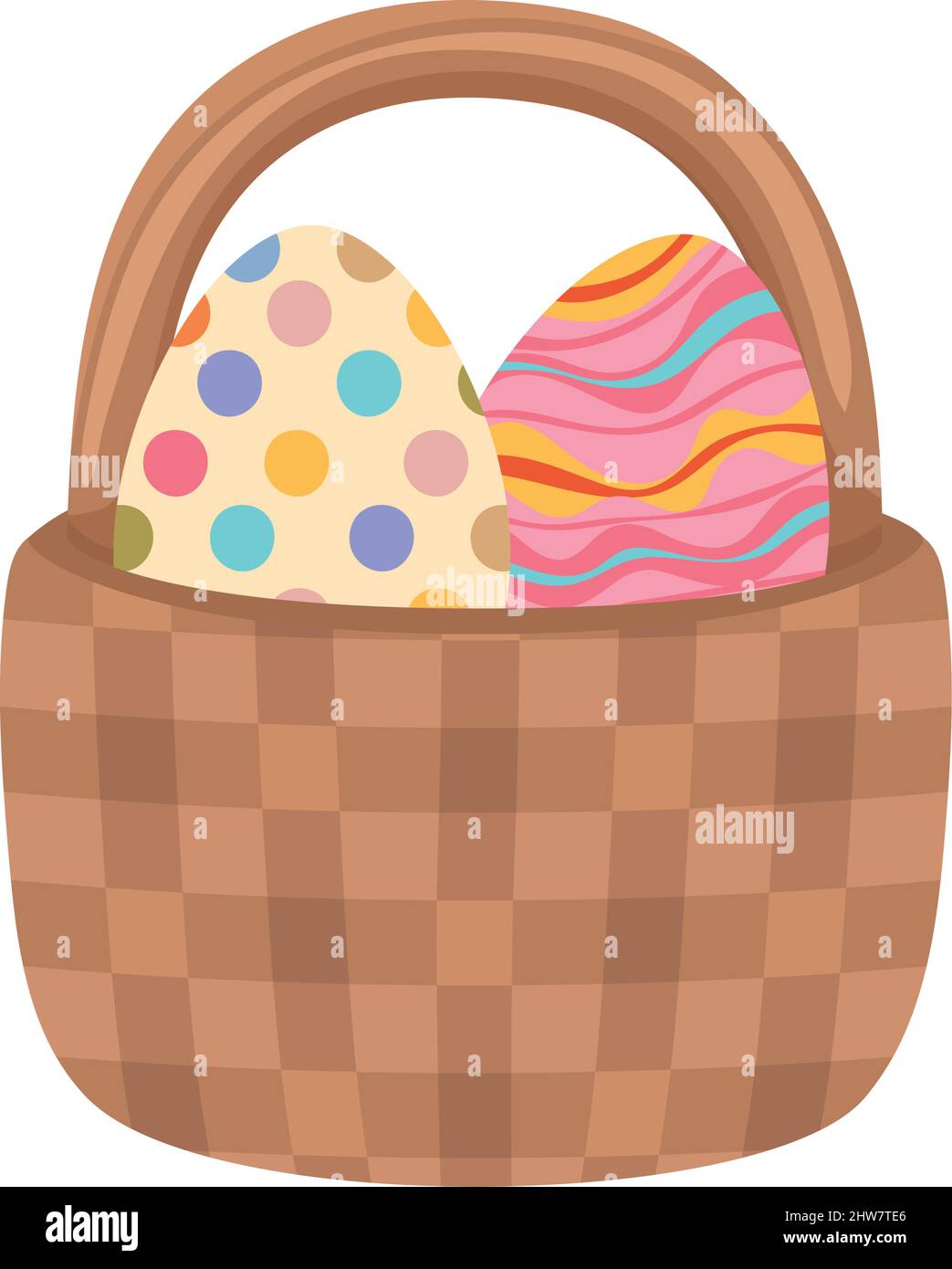 cute eggs basket Stock Vector Image & Art - Alamy