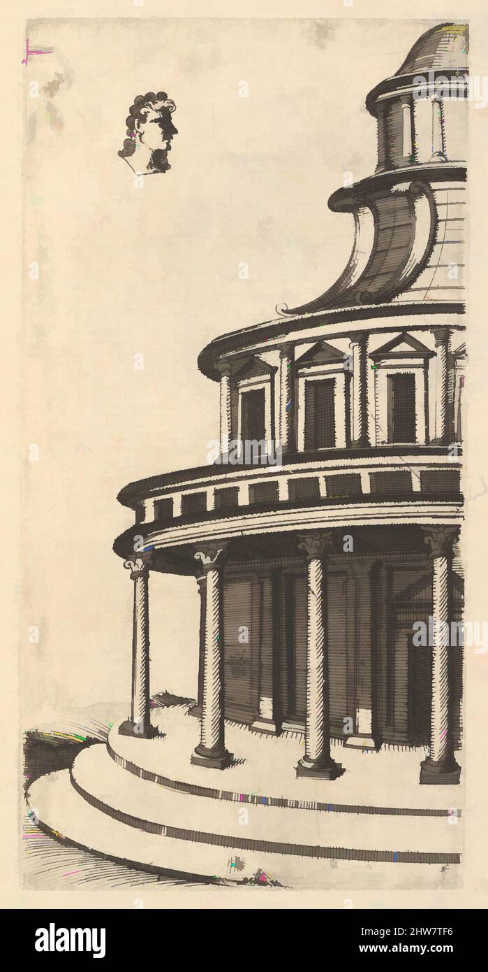 Art inspired by Partial view of a Building Templum Iovis Ultoris) from ...