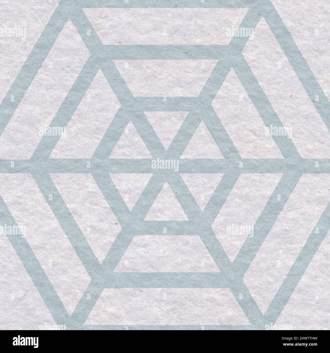 Illustration of a light blue geometrical pattern on a light gray ...