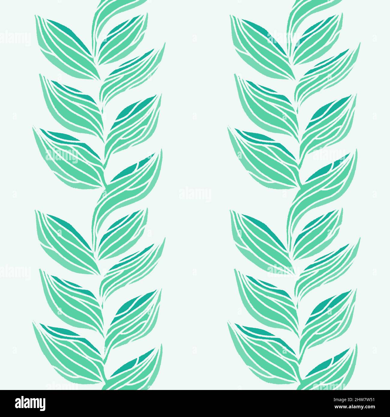 Seamless leaves and branches pattern for fabrics and textiles and cards ...