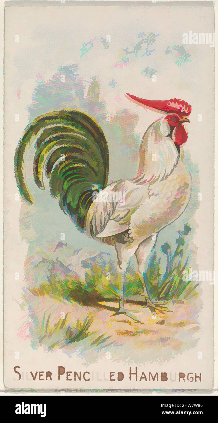 Art inspired by Silver-Pencilled Hamburgh, from the Prize and Game ...