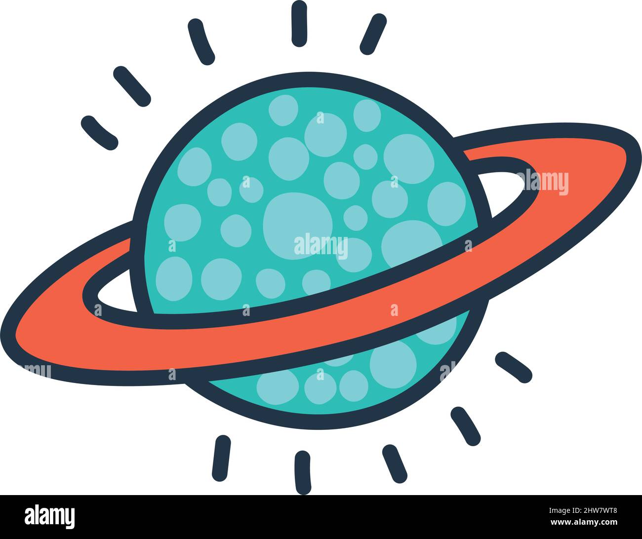 blue saturn design Stock Vector Image & Art - Alamy
