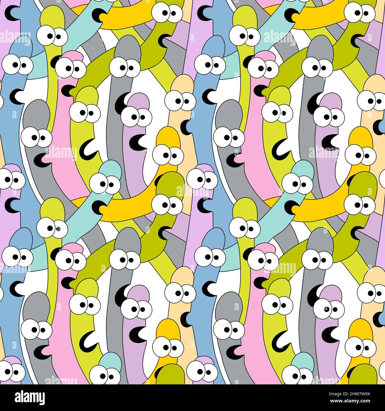 Kids seamless worms pattern for fabrics and textiles and packaging and ...