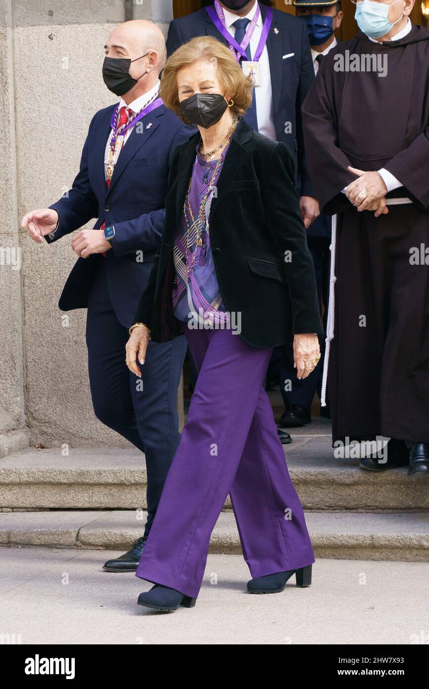Queen Sofia of Spain attends the traditional Thanksgiving to Medinaceli ...
