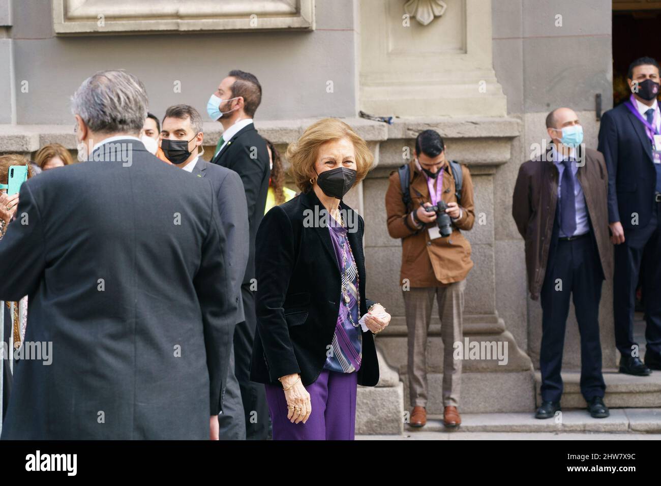 Queen Sofia of Spain attends the traditional Thanksgiving to Medinaceli ...