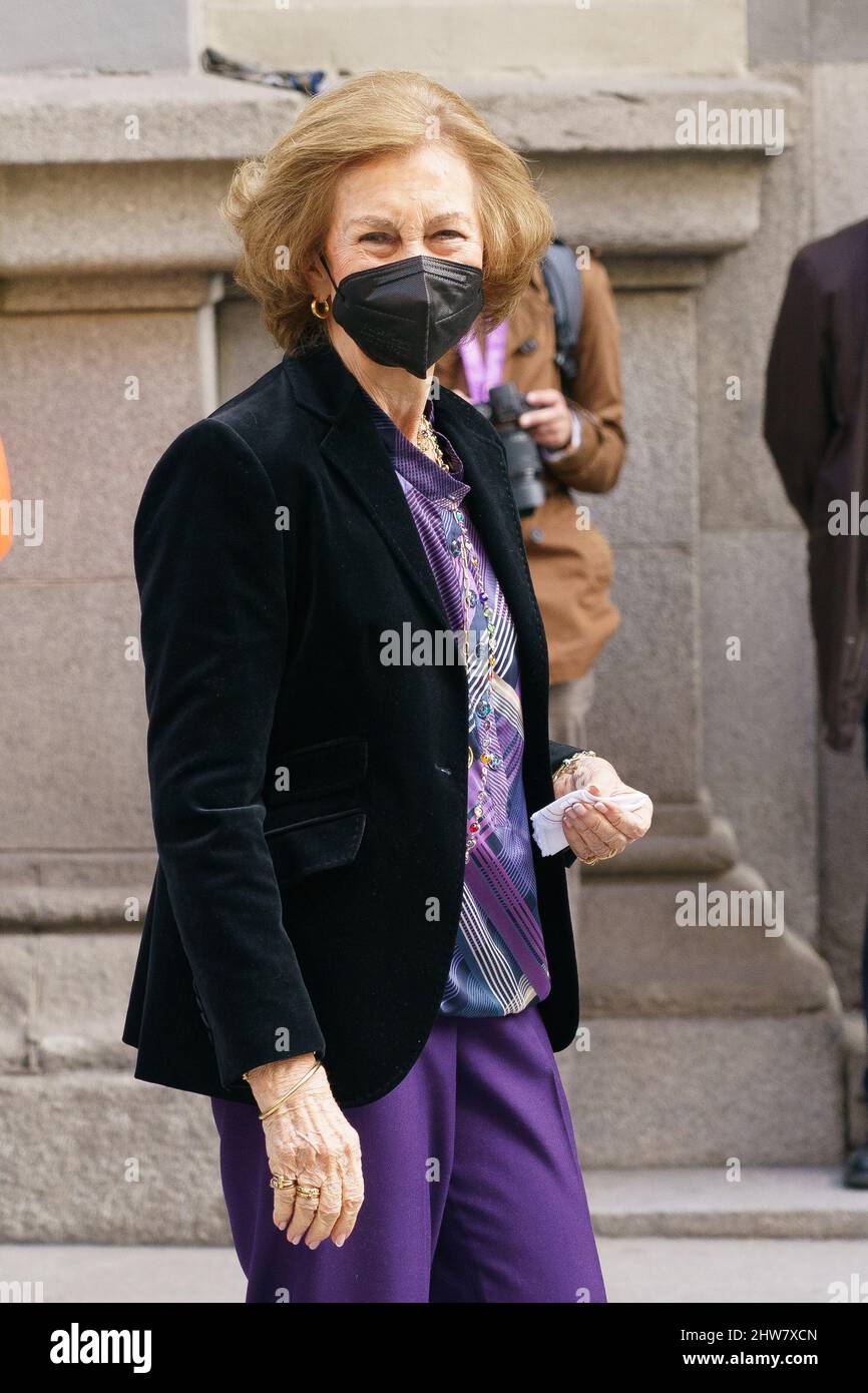 Queen Sofia of Spain attends the traditional Thanksgiving to Medinaceli ...