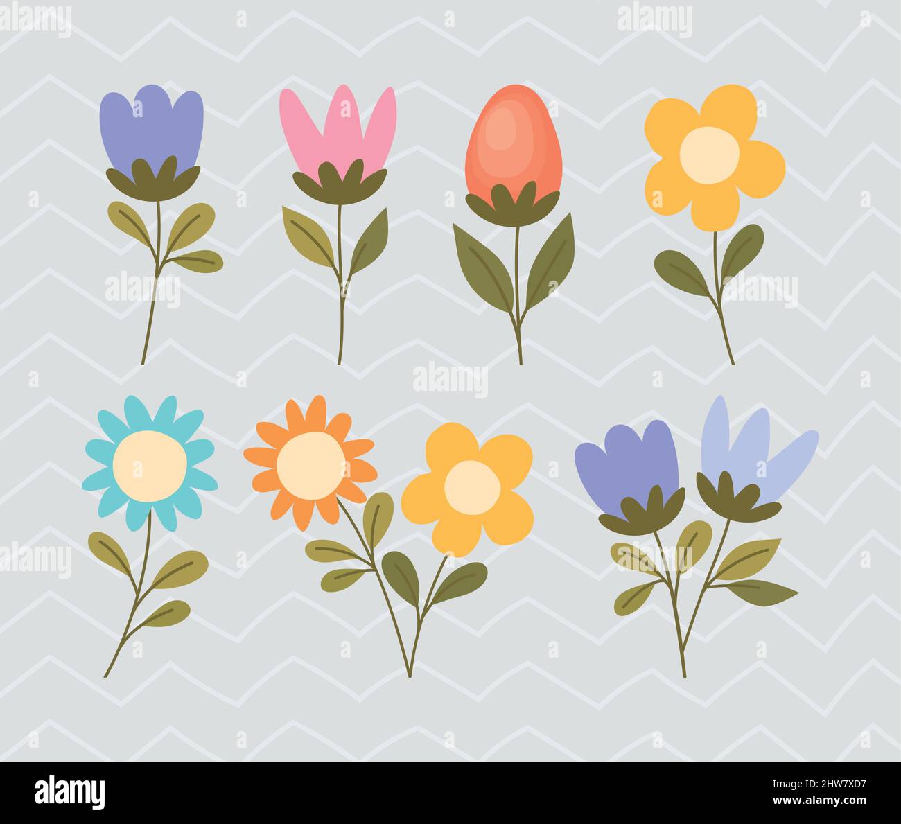 Seven branch Stock Vector Images - Alamy