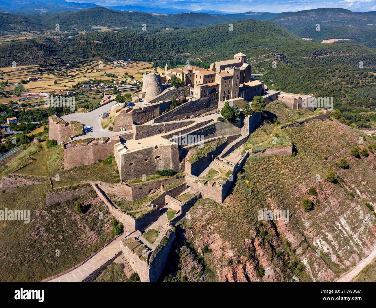 Cardona Castle architecture Barcelona building Catalonia fortress green ...