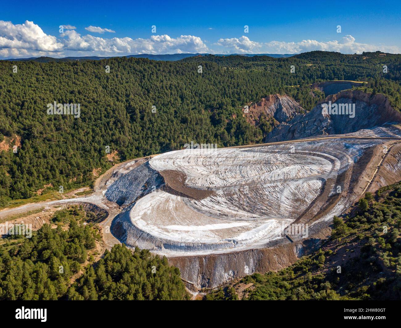 Cultural park of the Salt Mountain in Cardona salt mines village ...