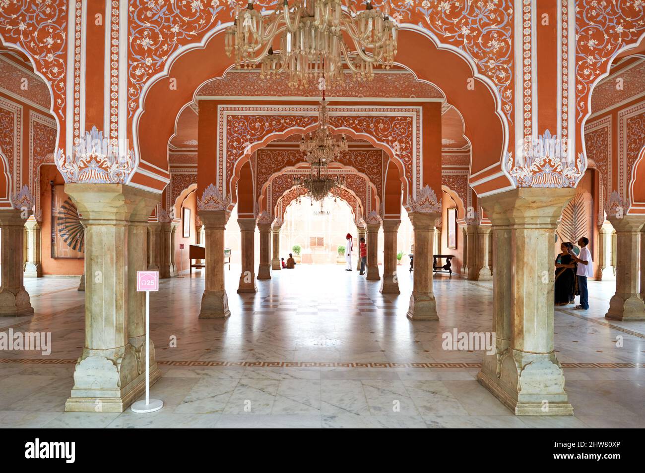 Jaipur city palace interior hi-res stock photography and images - Alamy
