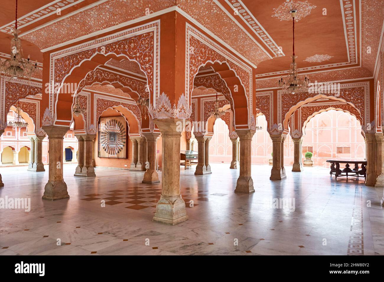 Jaipur city palace interior hi-res stock photography and images - Alamy
