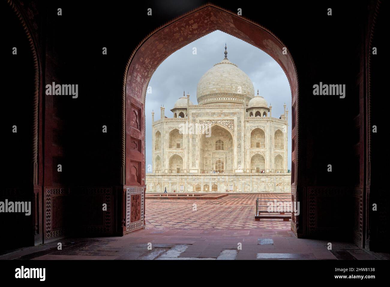 India Agra. The Taj Mahal Palace Stock Photo - Alamy