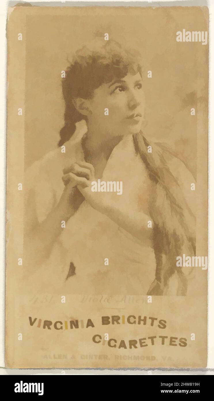 Art inspired by Card 431, Viola Allen, from the Actors and Actresses ...