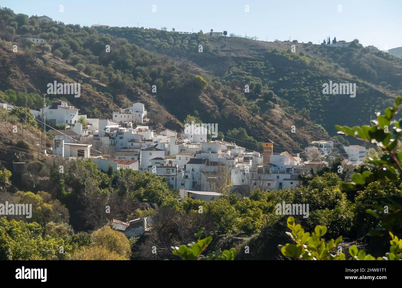 Andalucia in Spain: the village of Archez from the Ruta de los Molinos ...
