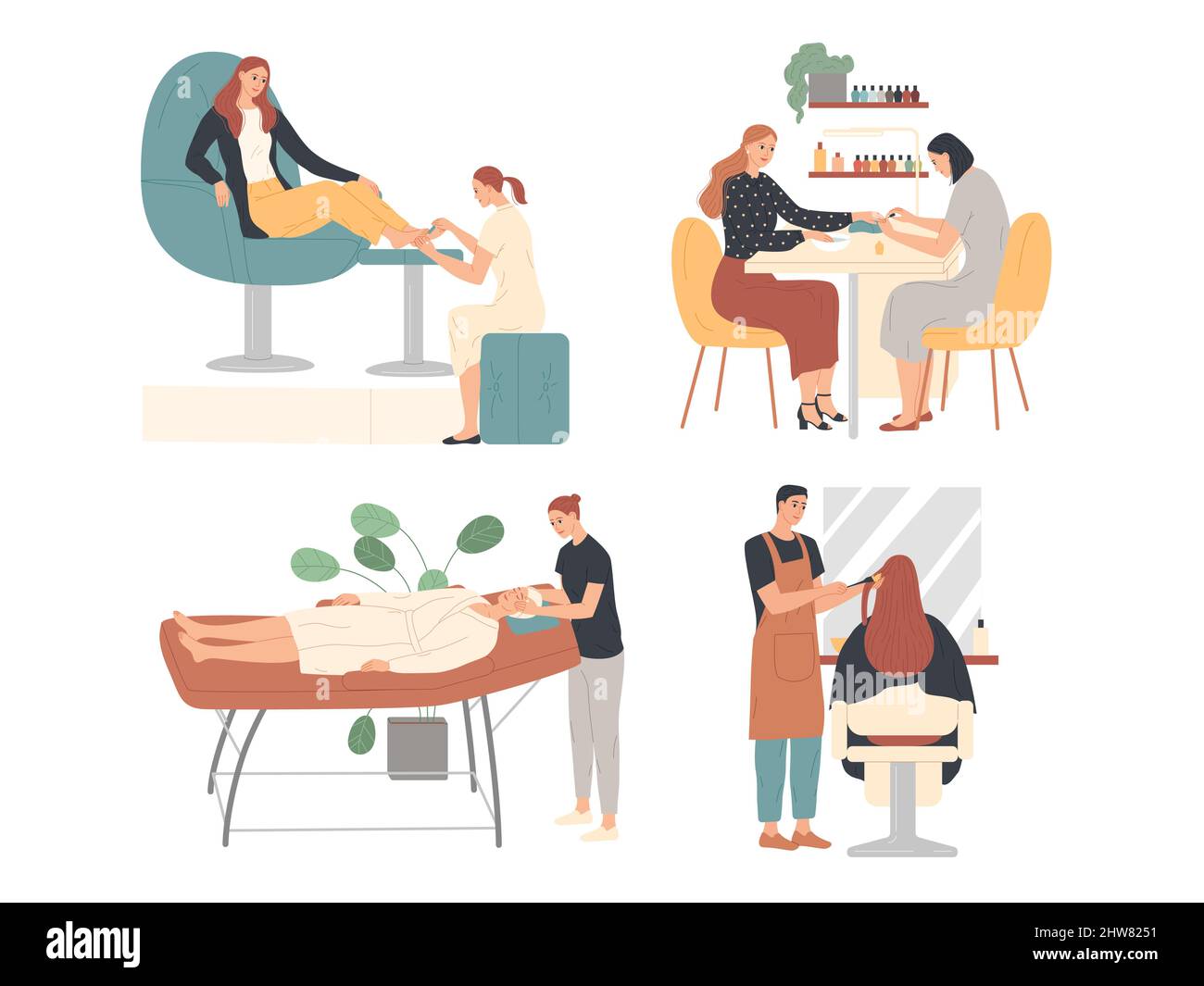 Pedicurist vector vectors Stock Vector Images - Alamy