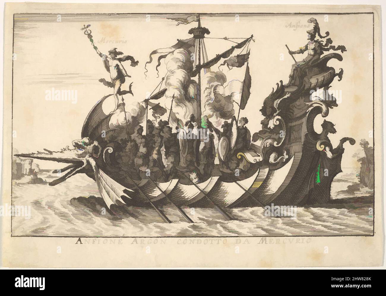 Plate 2: The Argonaut Amphion led by Mercury (Anfione Argon. condotto ...