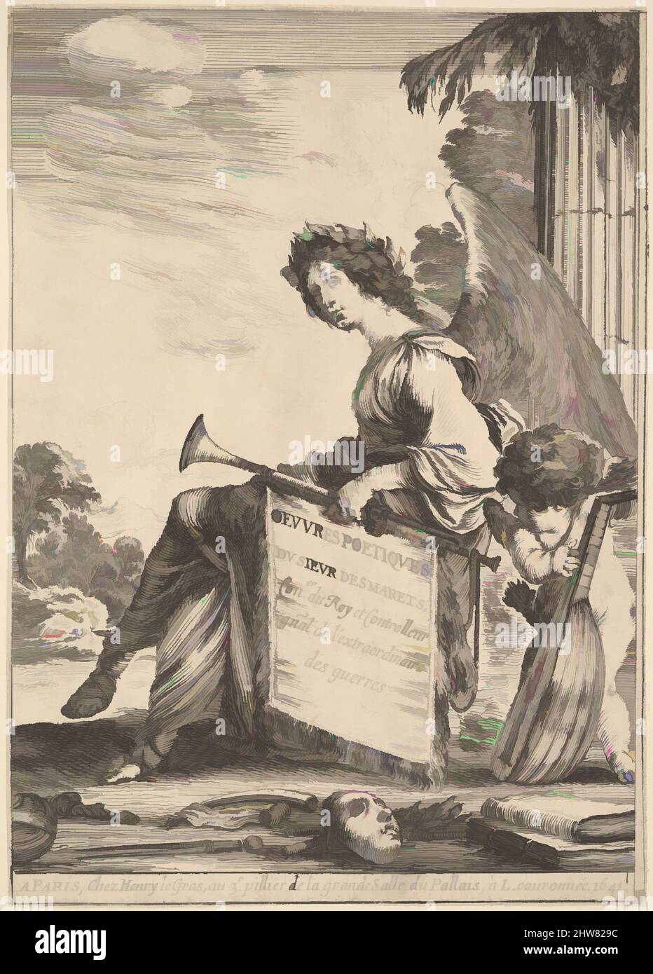 Winged woman representing poetry sitting hi-res stock photography and ...