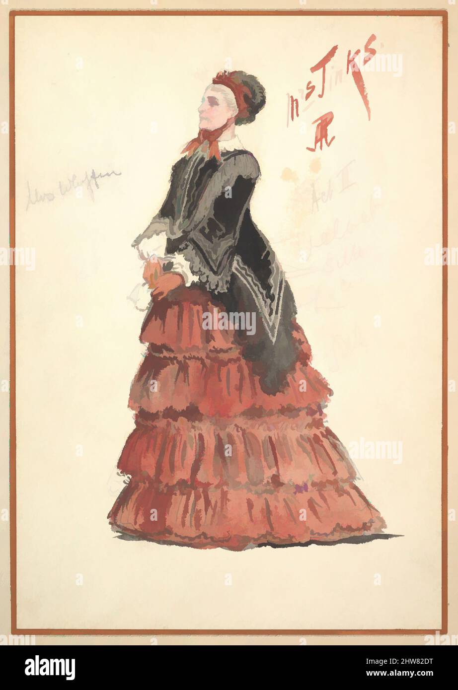 Art inspired by Costume Design for 'Mrs. Jinks', Act II, 1901 ...
