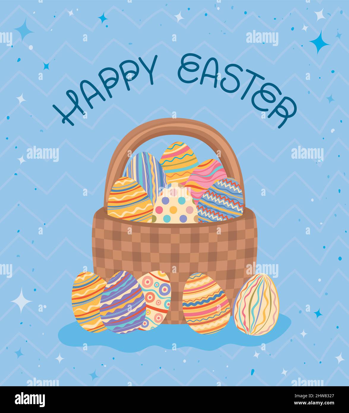 happy easter illustration Stock Vector Image & Art - Alamy