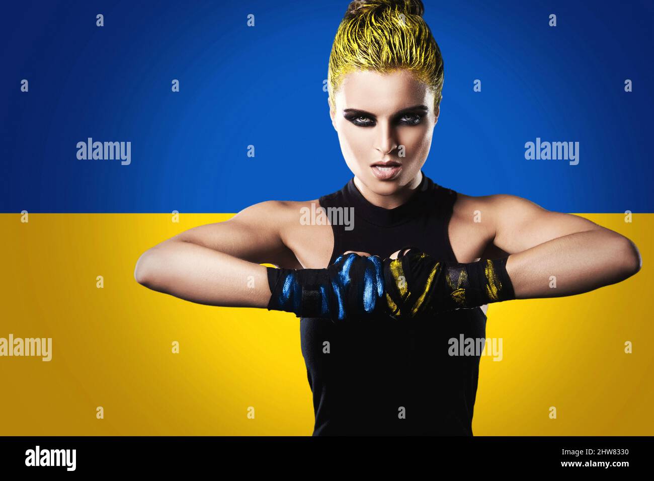Ukrainian woman fighter hi-res stock photography and images - Alamy