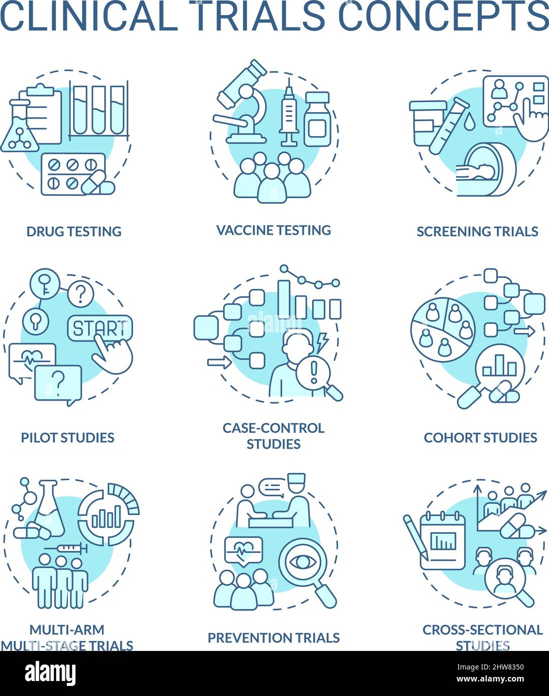 Medical trial volunteer Stock Vector Images - Alamy