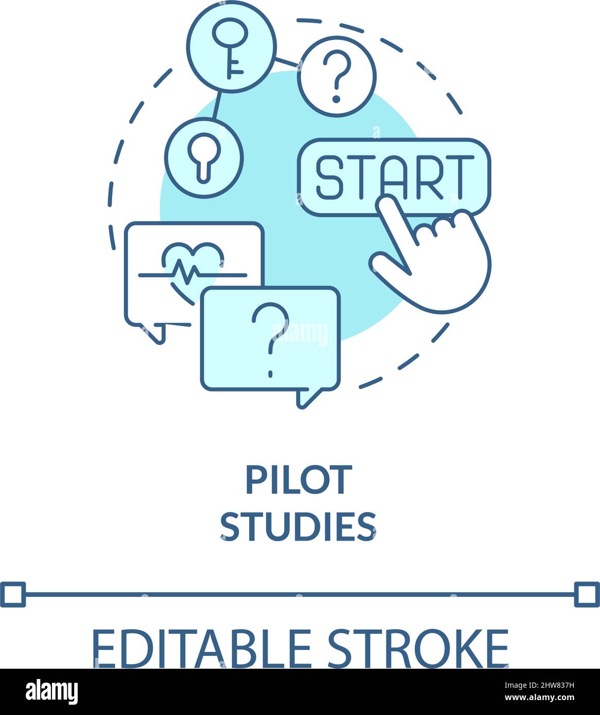 Pilot studies turquoise concept icon Stock Vector Image & Art - Alamy