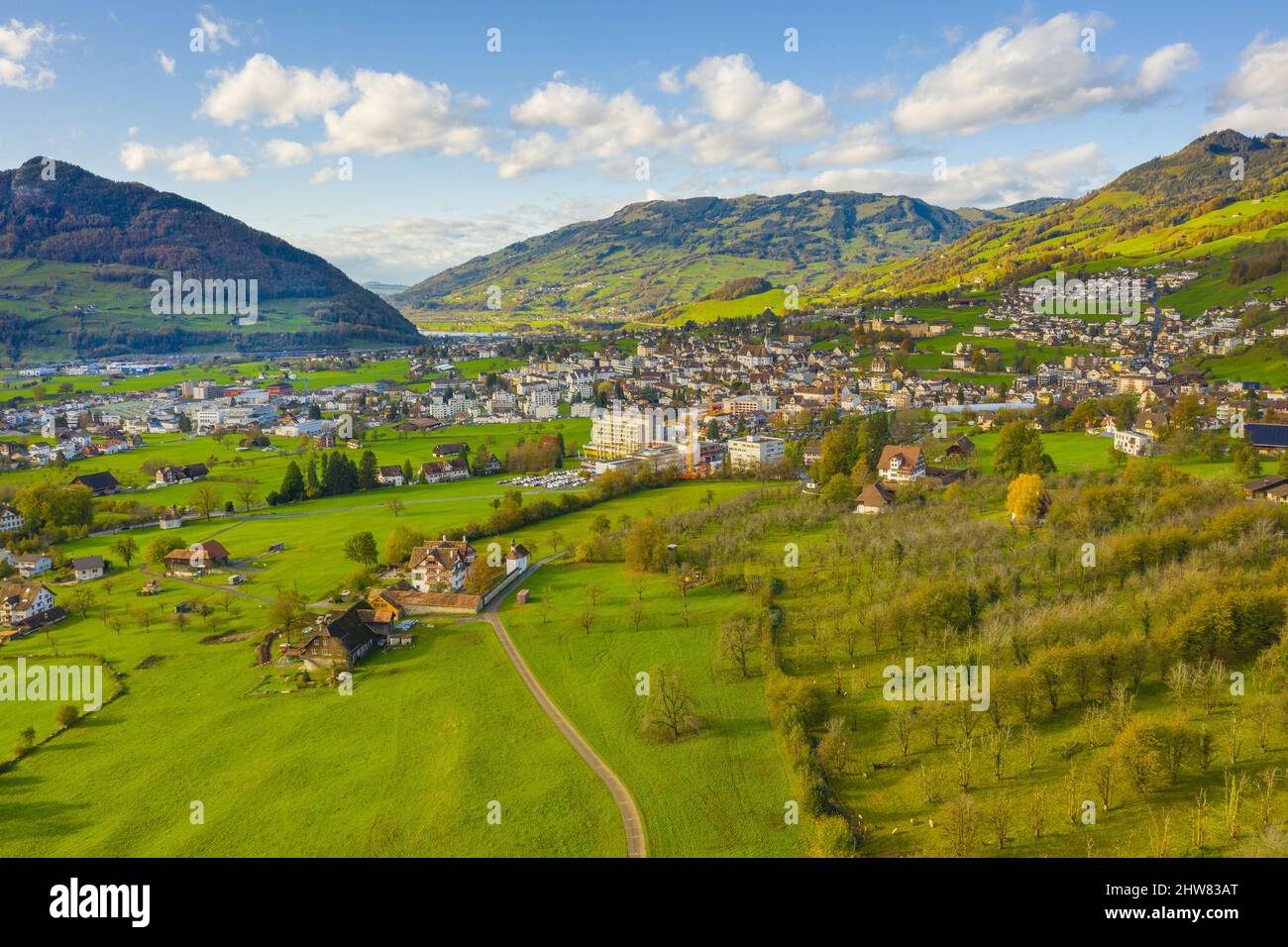 Interlaken by drone hi-res stock photography and images - Alamy