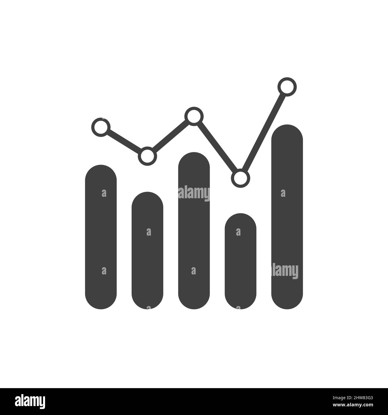 analytics icon on white background. statistics icon. Vector Stock ...