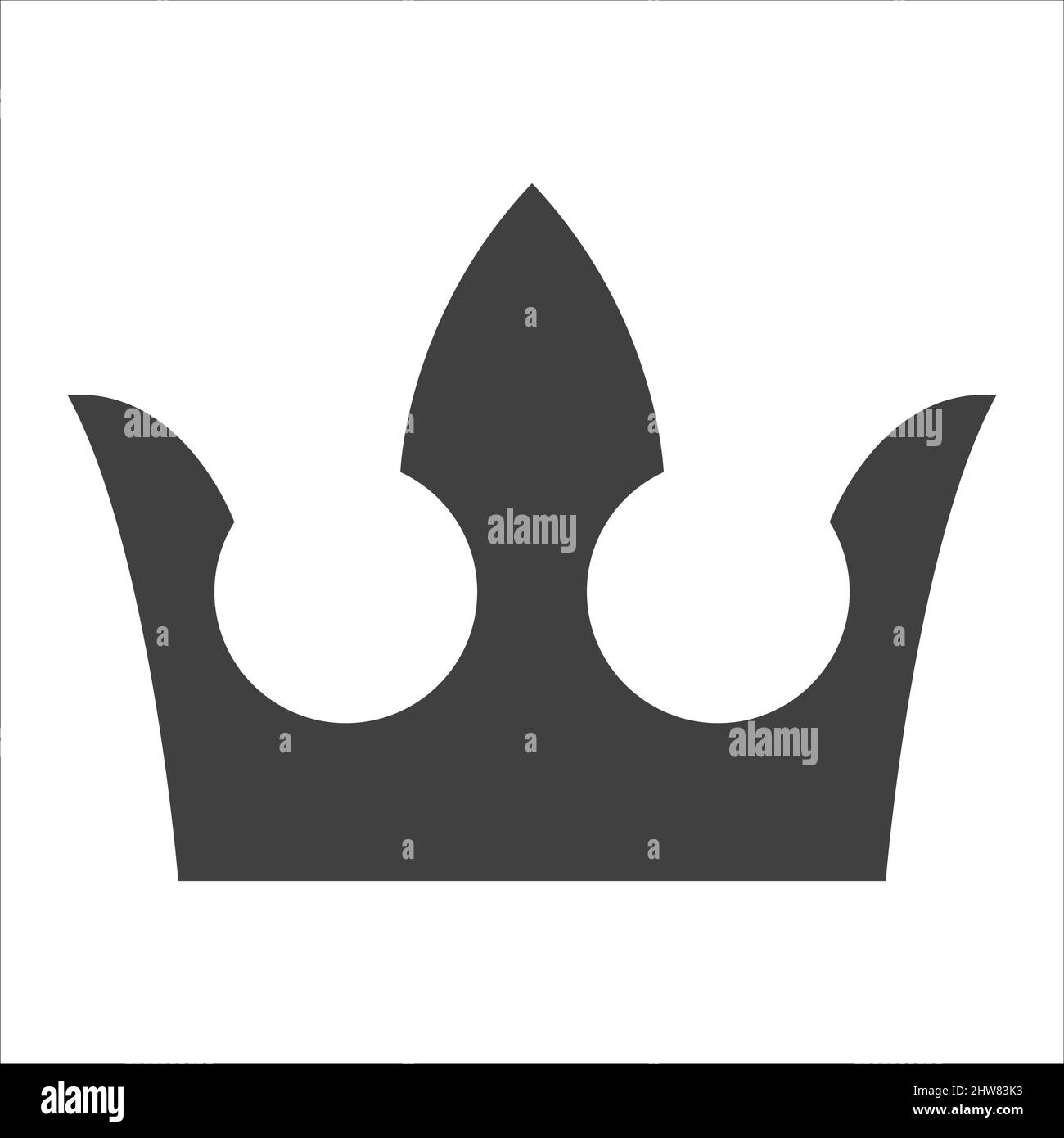 Crown icon in trendy flat style isolated on white background. Crown ...