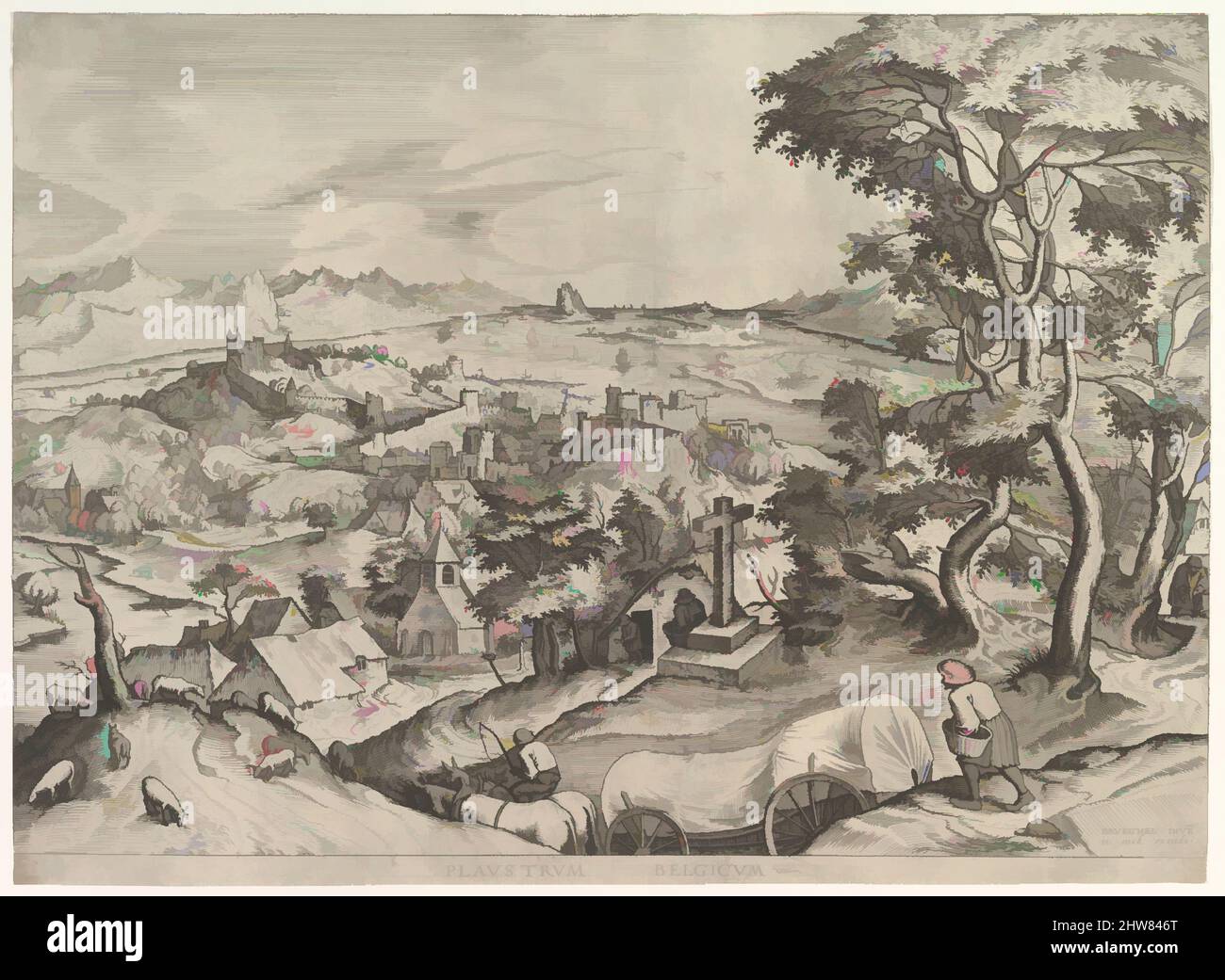 Art inspired by The Belgian Wagon (Plaustrum Belgicum) from The Large ...