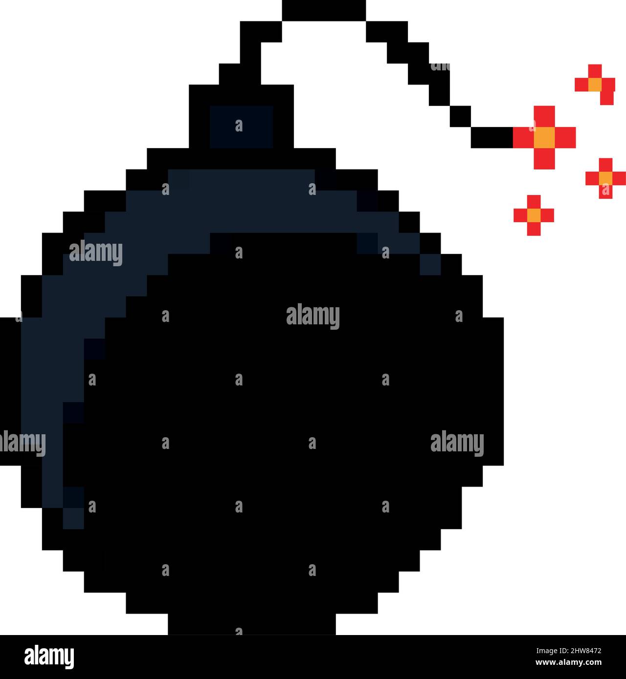 pixelated bomb illustration Stock Vector Image & Art - Alamy