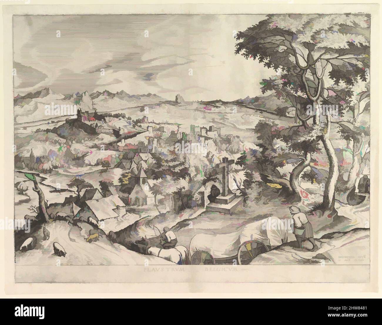 Art inspired by The Belgian Wagon (Plaustrum Belgicum) from The Large ...